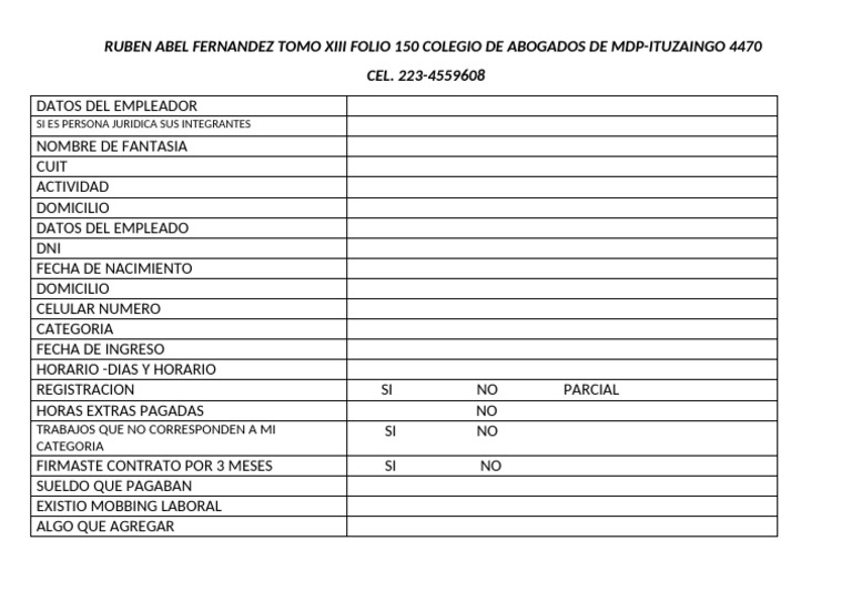 Hoja Horizontal Datos.xx Hacer Xx Teleg | PDF