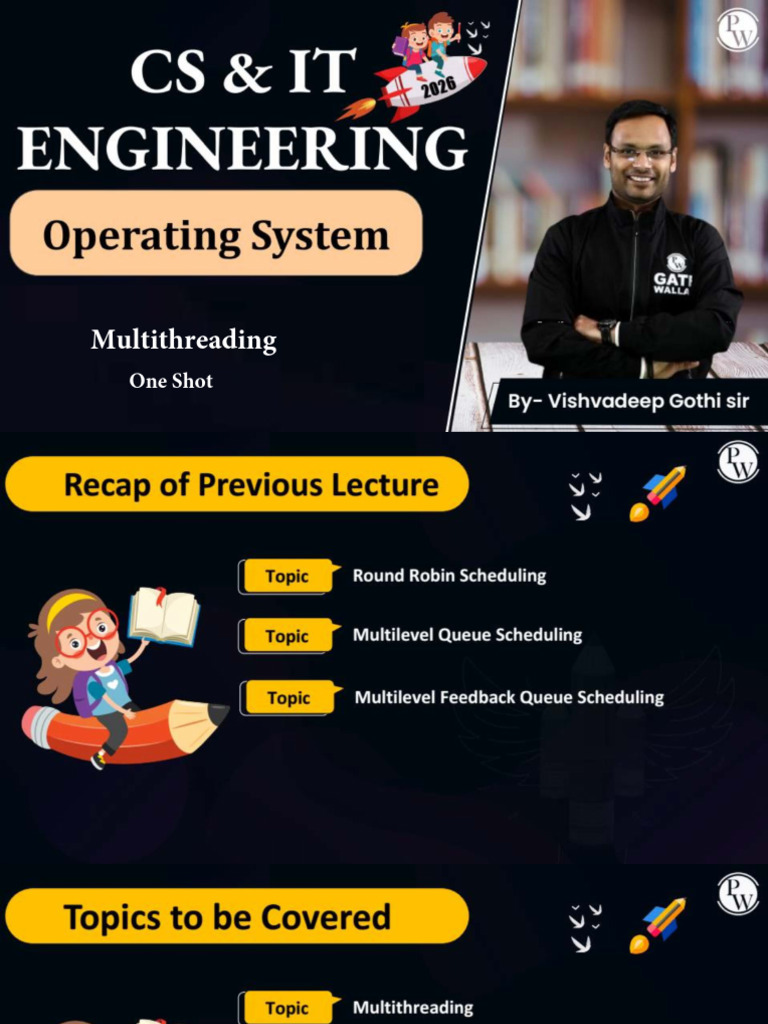 Multithreading Class Notes | PDF