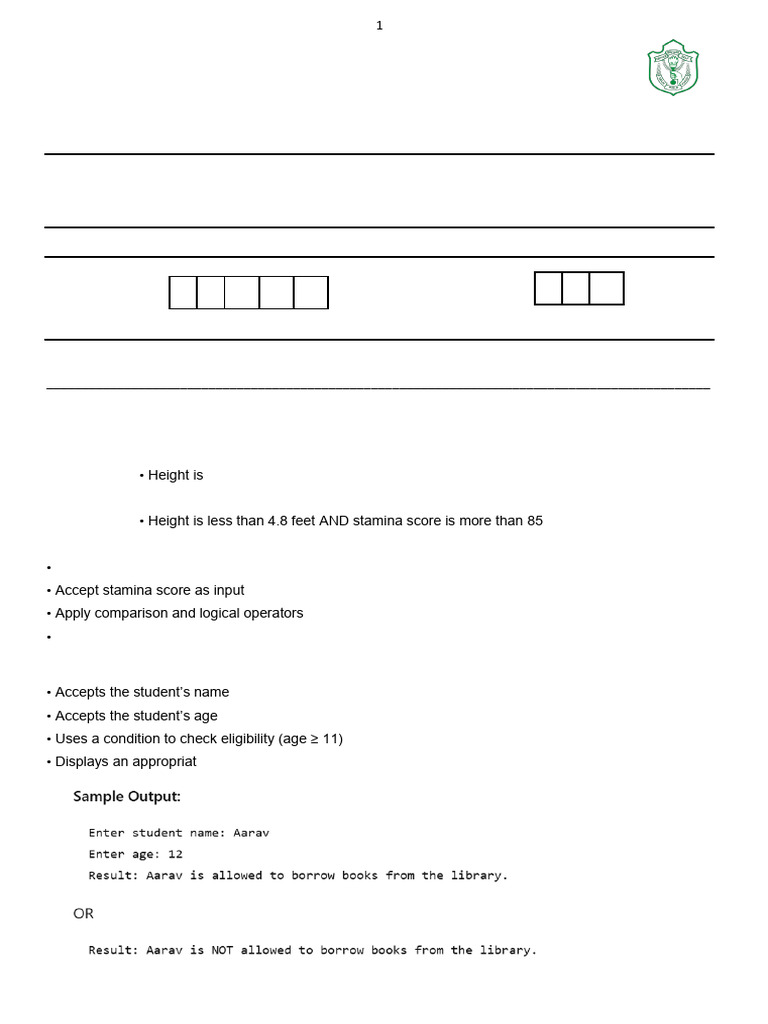 GR7 ET Practical Practice Worksheet | PDF