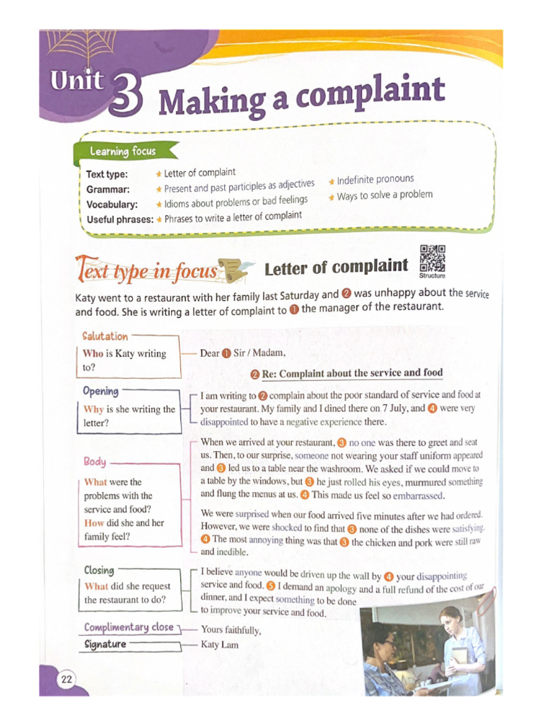 Unit 3 Complaint Letter | PDF