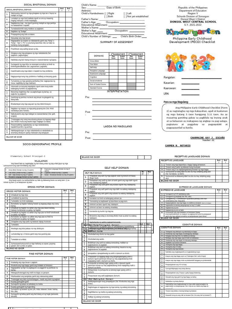PECD Template | PDF