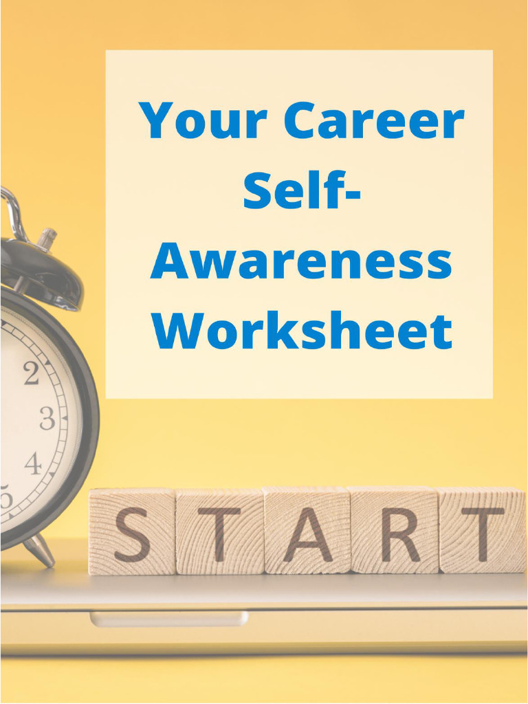 Unlock Your Career Growth - Self-Awareness Fillable Worksheet | PDF