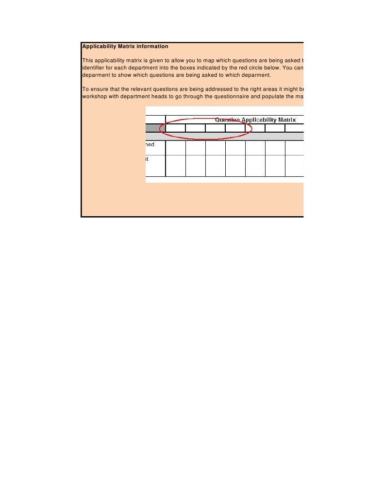 Information Security Applicability Matrix | PDF | Information Security ...