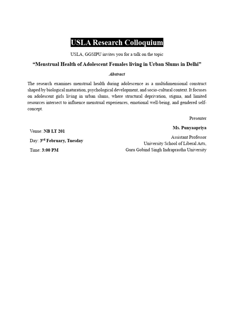 USLA Research Colloquium | PDF