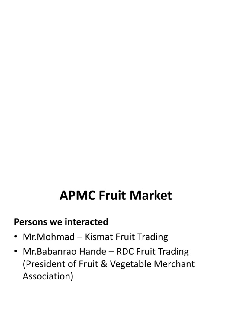 Apmc | PDF