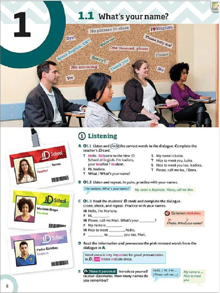 English ID Starter 2nd Edition | PDF