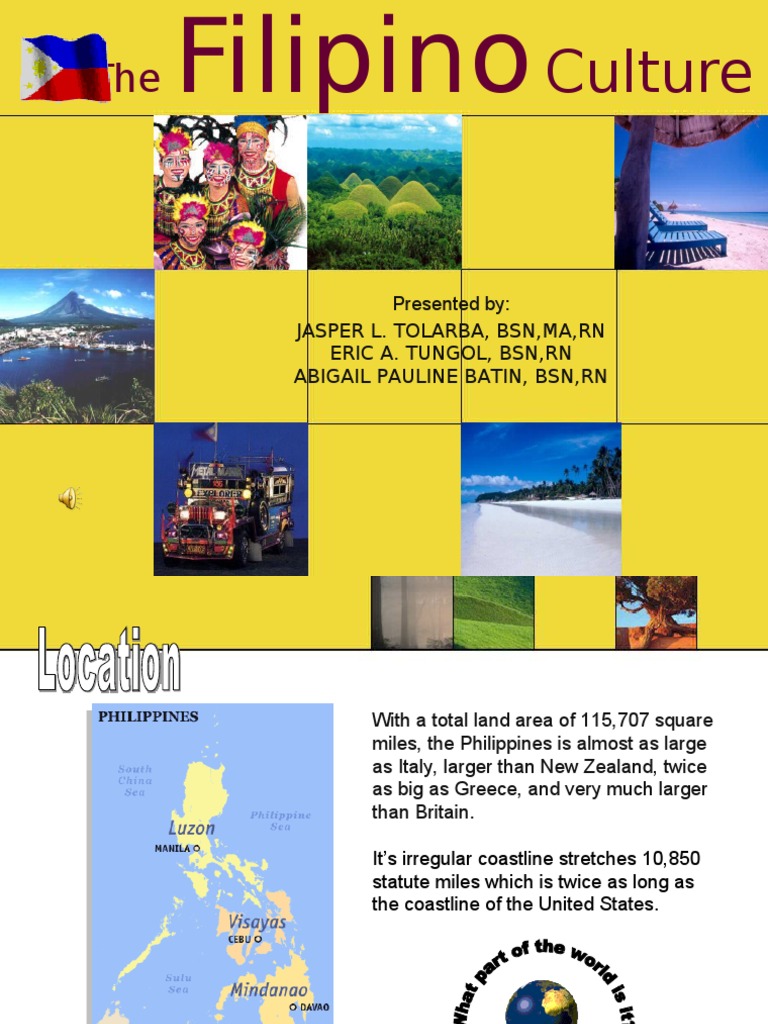 The Filipino Culture Presentation | PDF | Philippines | The United States