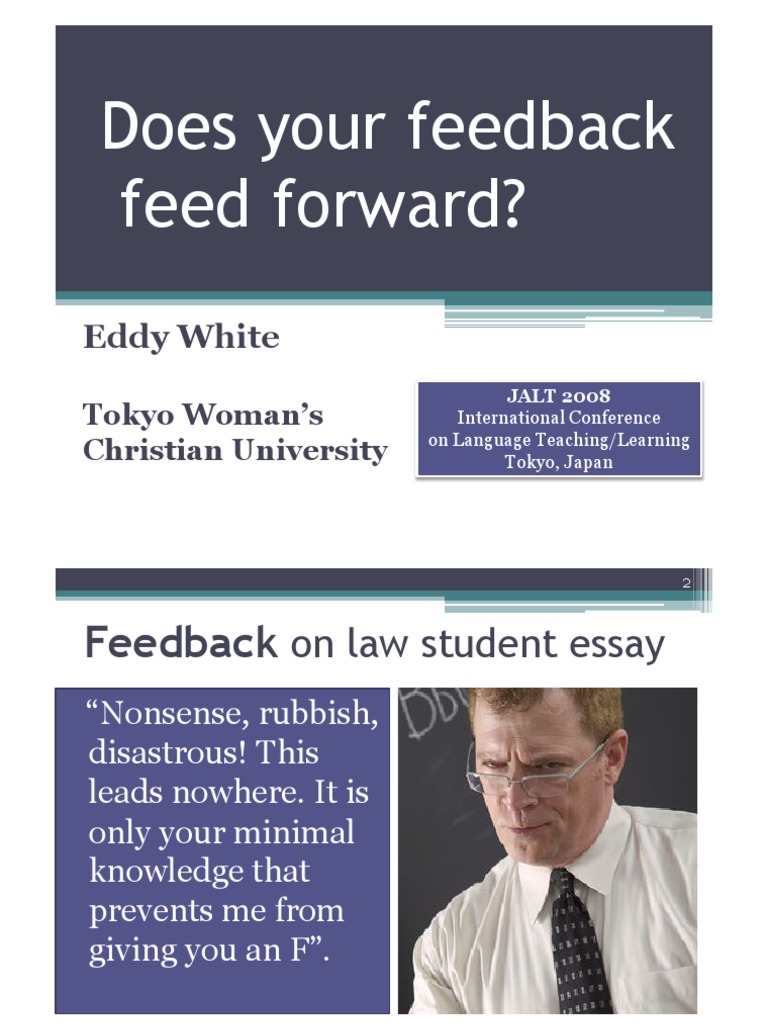 Does Your Feedback Feed Forward? | PDF | Educational Assessment | Teachers