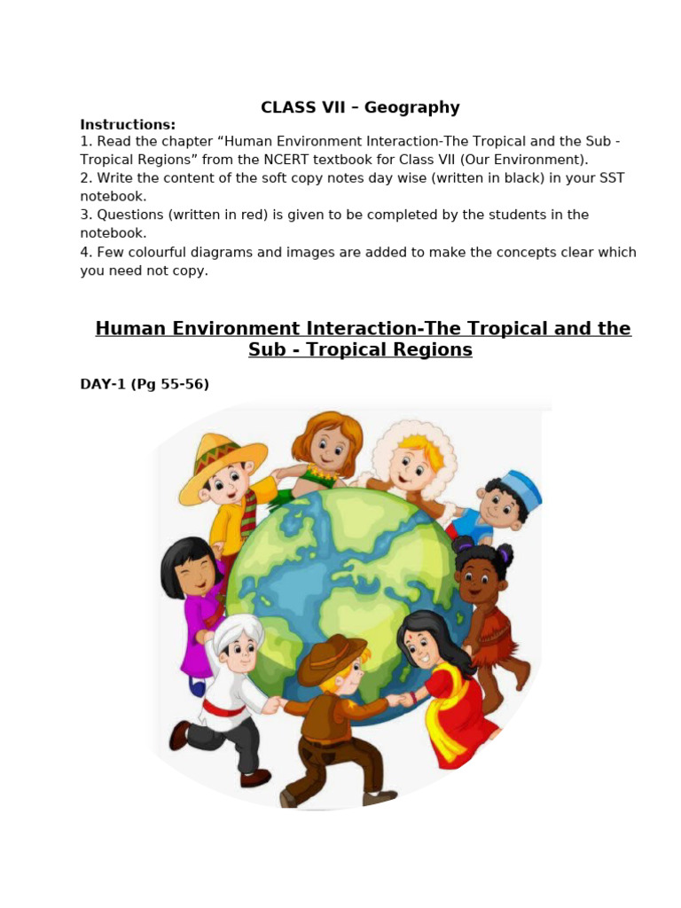 DAY1 Human Environment Interaction | PDF | Amazon Rainforest | Amazon River