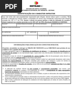 Formulário de Indicação de Condutor Infrator | PDF