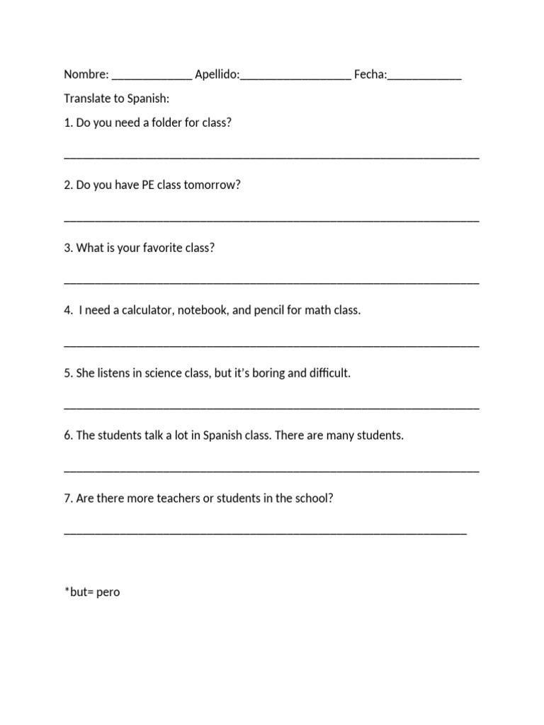 Realidades I 2A Tarea | PDF