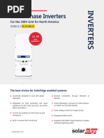 SolarEdge SE25K/SE30K/SE33.3K Inverter Specs | PDF | Power Inverter ...