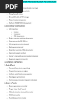 Pre-Delivery Inspection Checklist | PDF | Technology & Engineering