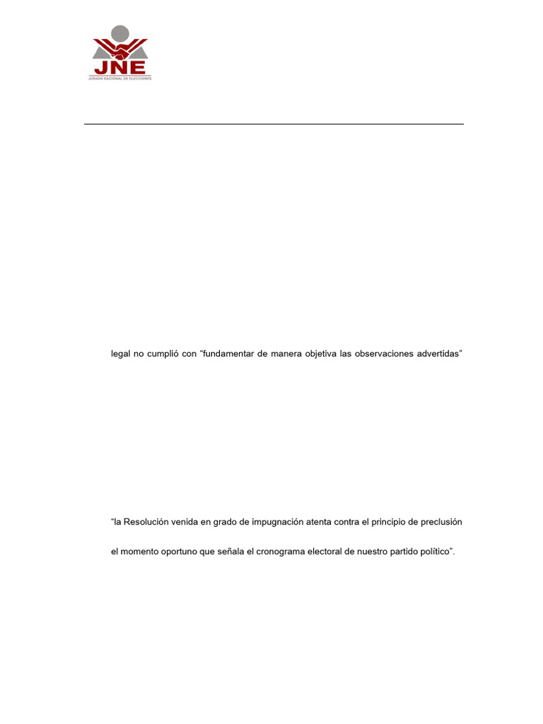 AUTO N° 00001 Richard Arce 2022 | PDF | Elecciones | Apelación
