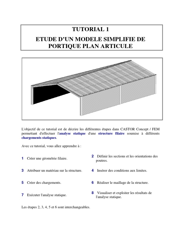 Portique Plan Articule | PDF