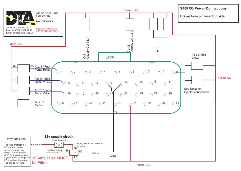 S40 Wiring Diagram | PDF | Fuel Injection | Electromagnetism