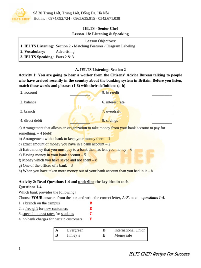 (Iec) Se - Lesson 18 (Noted) | PDF | Banks | Personal Identification Number