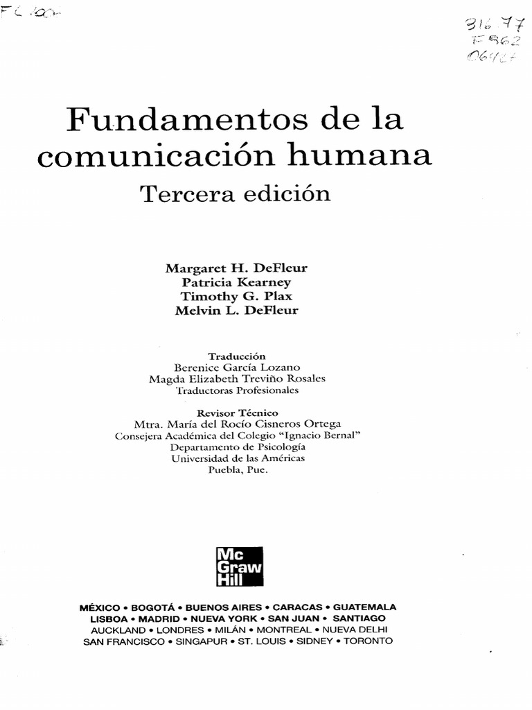 DeFleur El Proceso de La Comunicacion | PDF