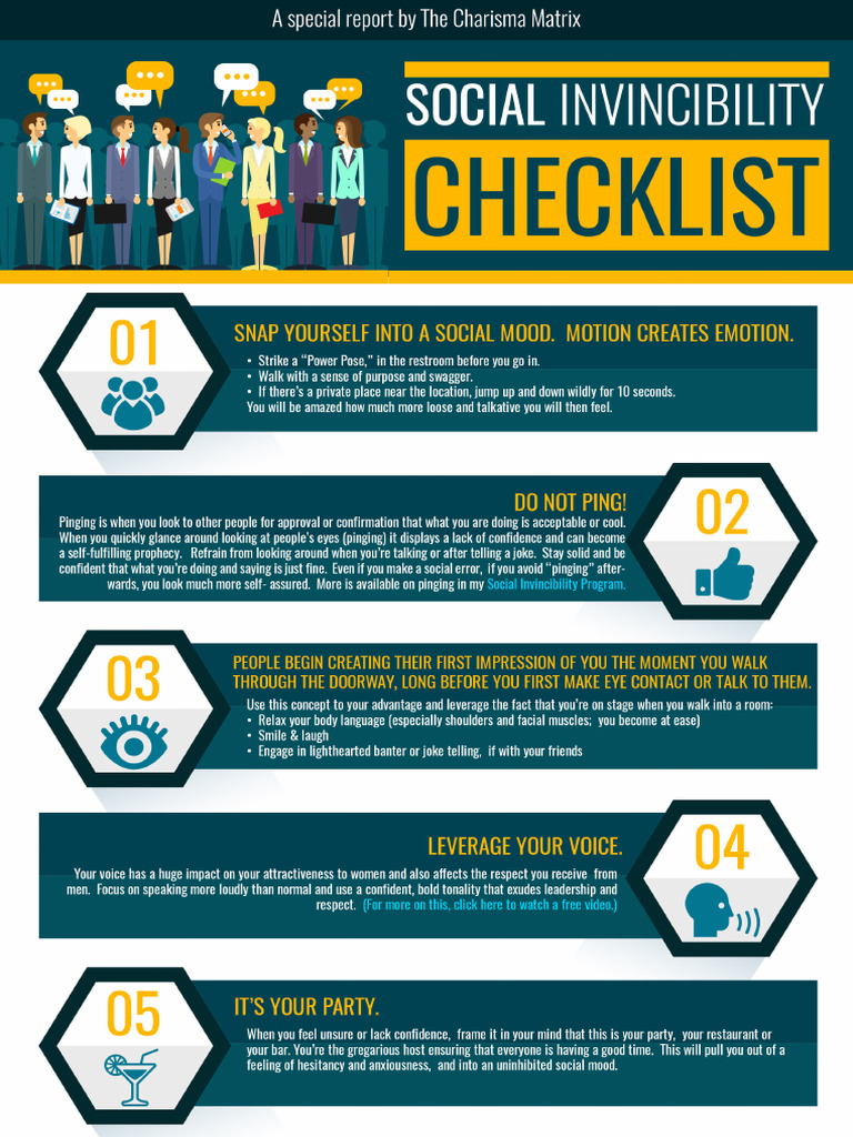 Social Invincibility Checklist | PDF