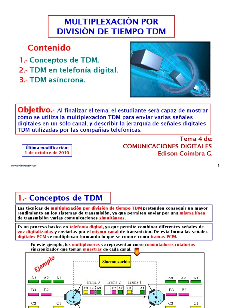 4.4 Mux TDM | PDF | Red de computadoras | Ingeniería Electrónica