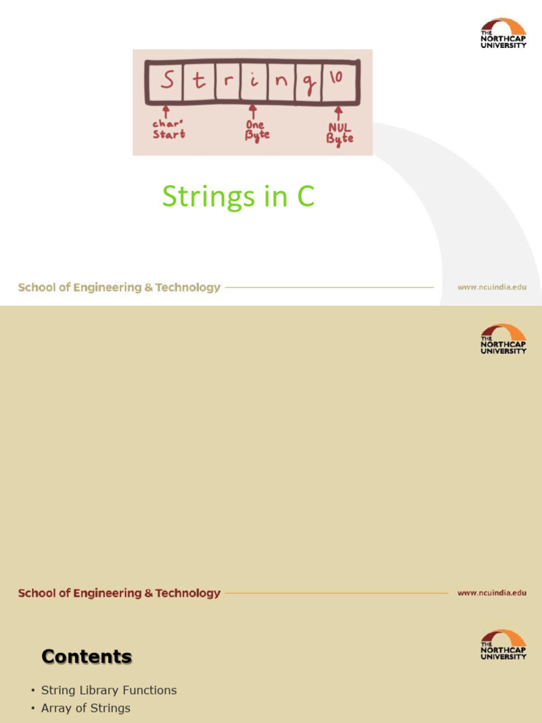 L27 - String Operations Using in Built Functions, Array of Strings ...