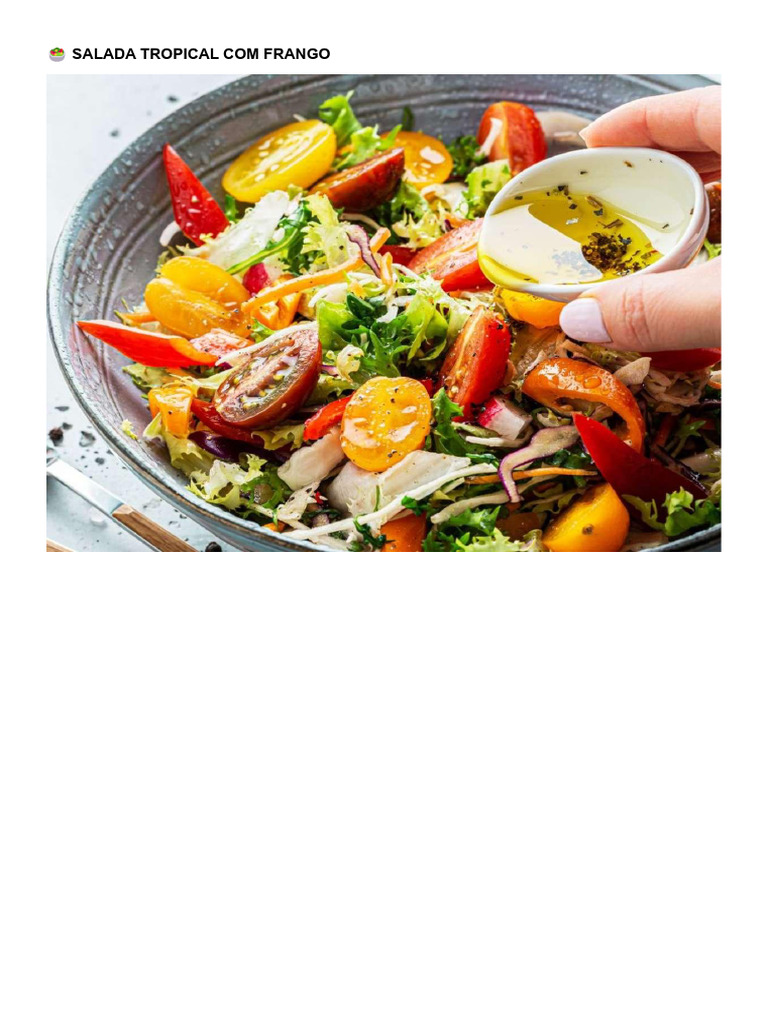 ? Salada Tropical Com Frango | PDF