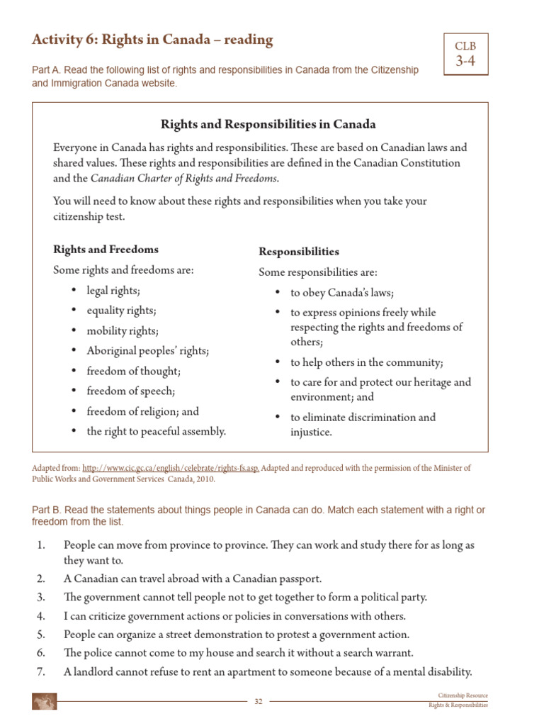Citizenship Resource | PDF | Canada | Justice