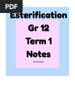 Grade 12 Esterification Practical Guide | PDF | Ester | Chemistry
