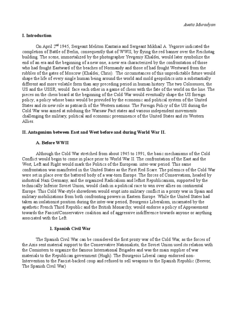 Orwell's Insights on Cold War Origins | PDF | Warsaw Pact | Cold War