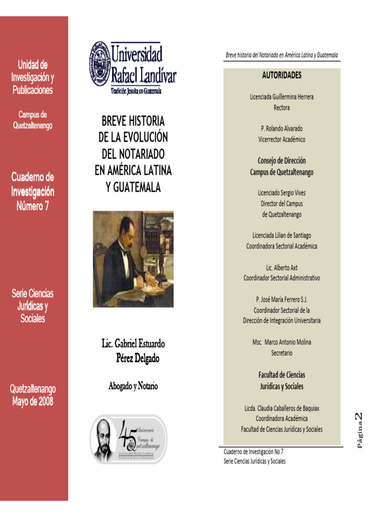Evolucion Historica Del Notariado en America Latina y Guatemala (Revista) | PDF
