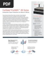 Fortigate 80F Datasheet | PDF | Computer Network | Transport Layer Security