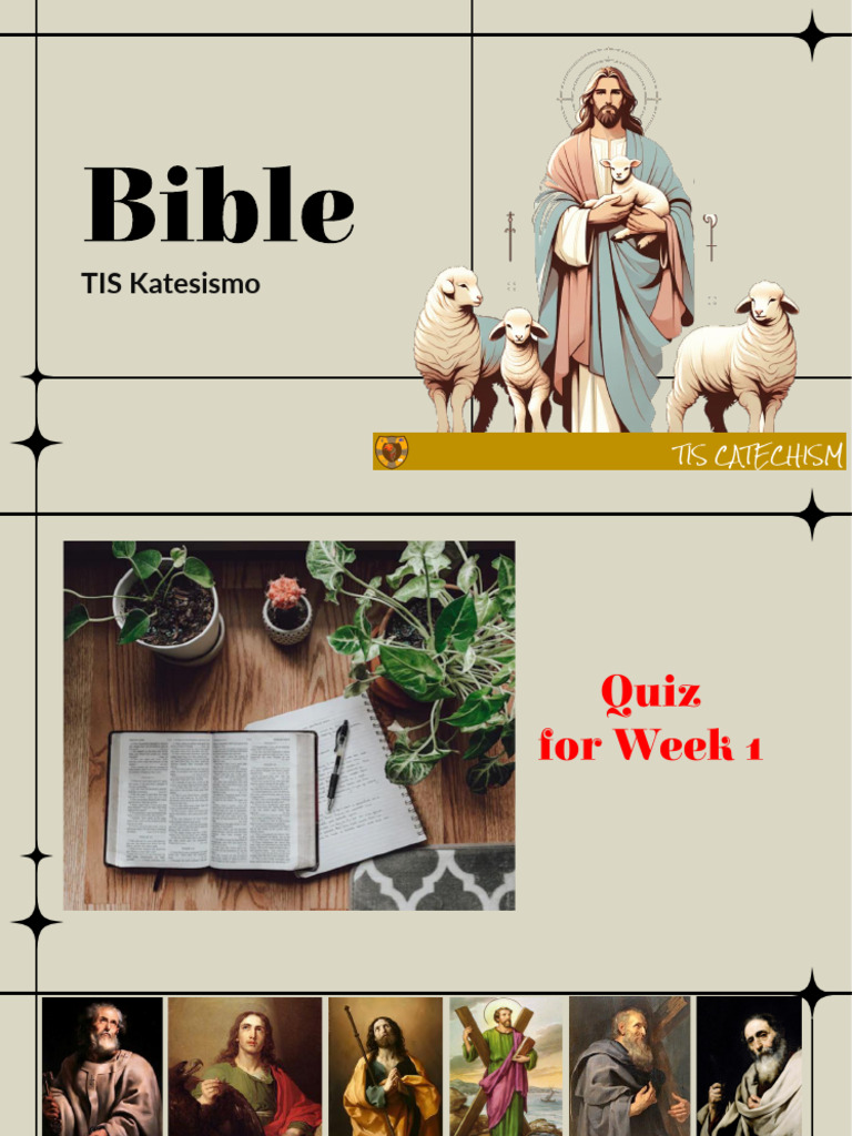 TIS Catechism Bible Review The Apostles | PDF