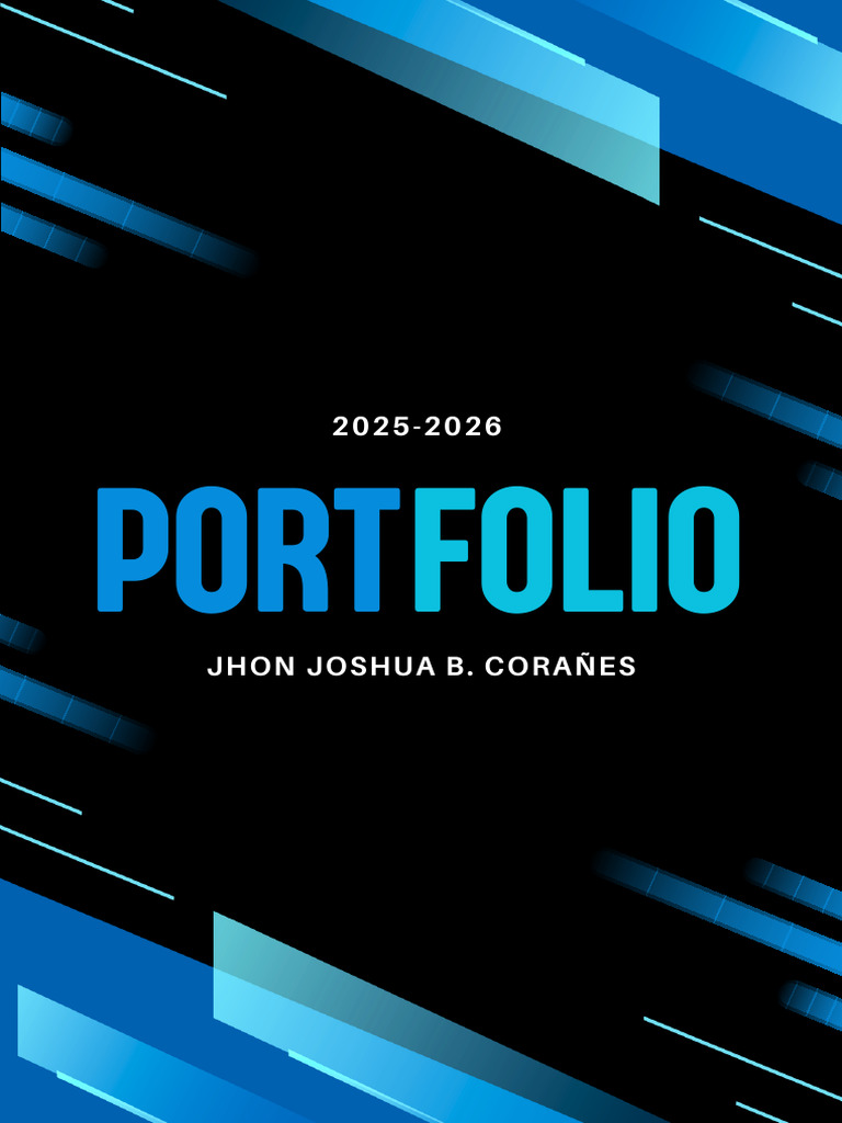 Blue and White Modern Frame Portfolio Cover Page A4 - 20260223 - 092525 ...