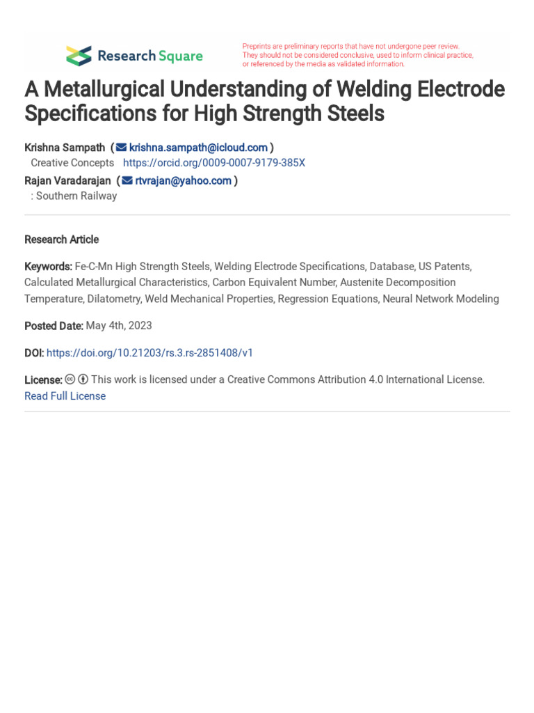 A Metallurgical Understanding of Welding | PDF | Welding | Construction