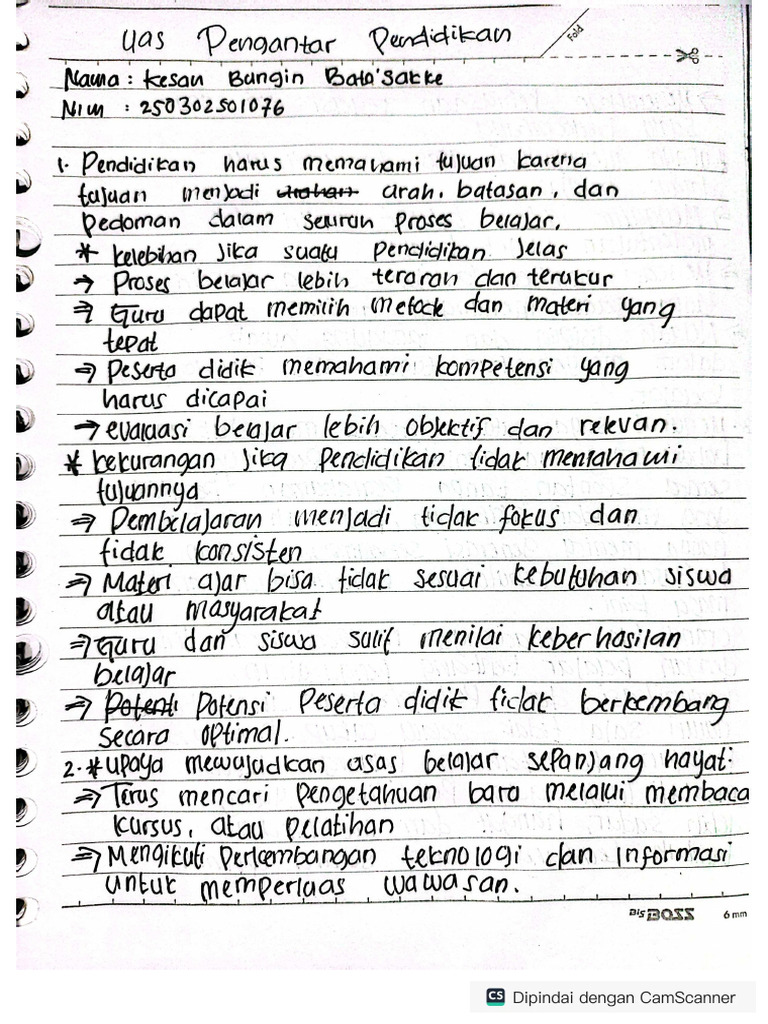 Kesan Bungin Bato'Sakke UAS | PDF