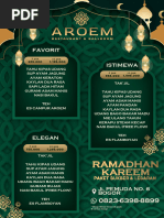 Menu Aroem Resto Jakarta Terbaru | PDF