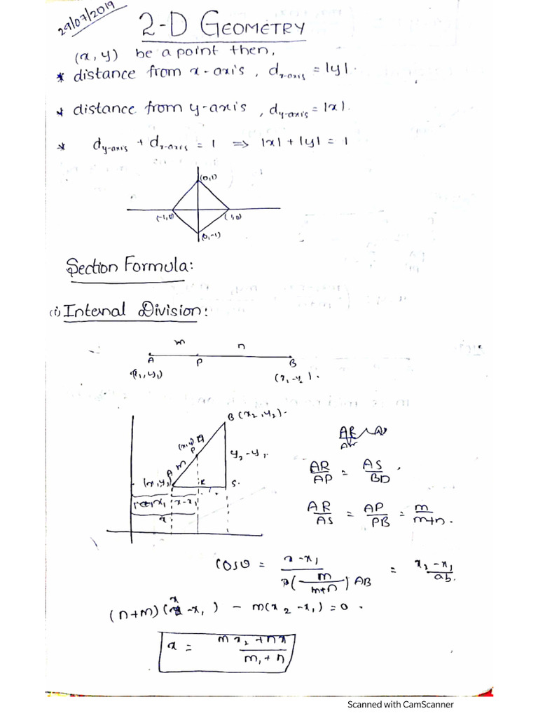 2-d Geometry Notes | PDF