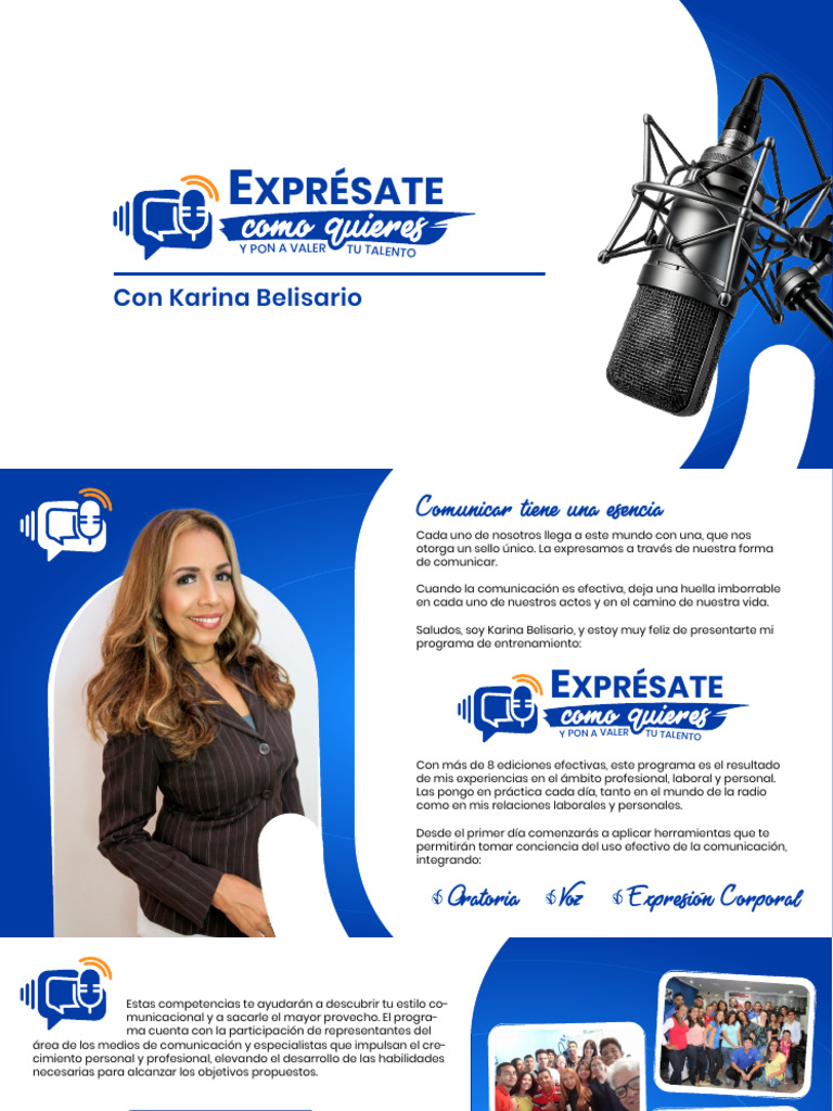 Presentación Exprésate Como Quieres | PDF | Hablar en público