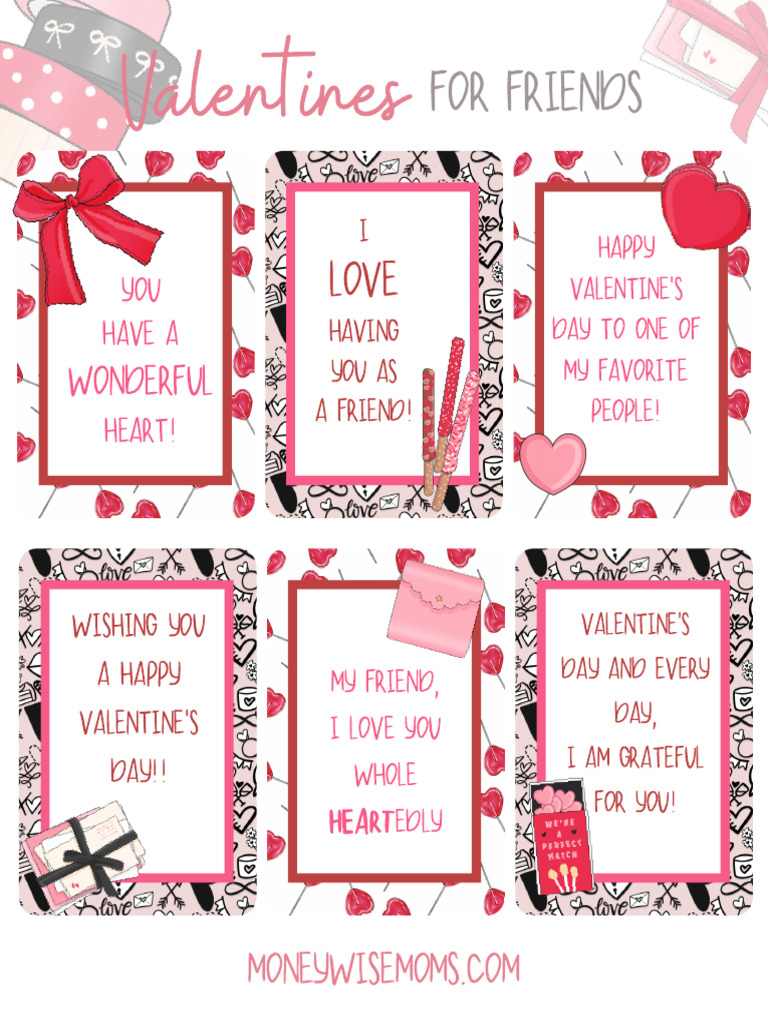 Friend Valentine Cards | PDF