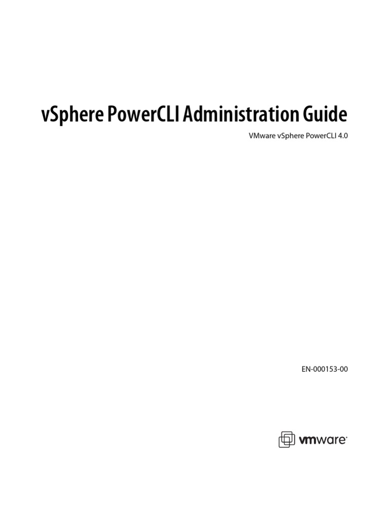 Vsphere PowerCLI Administration | PDF | Business