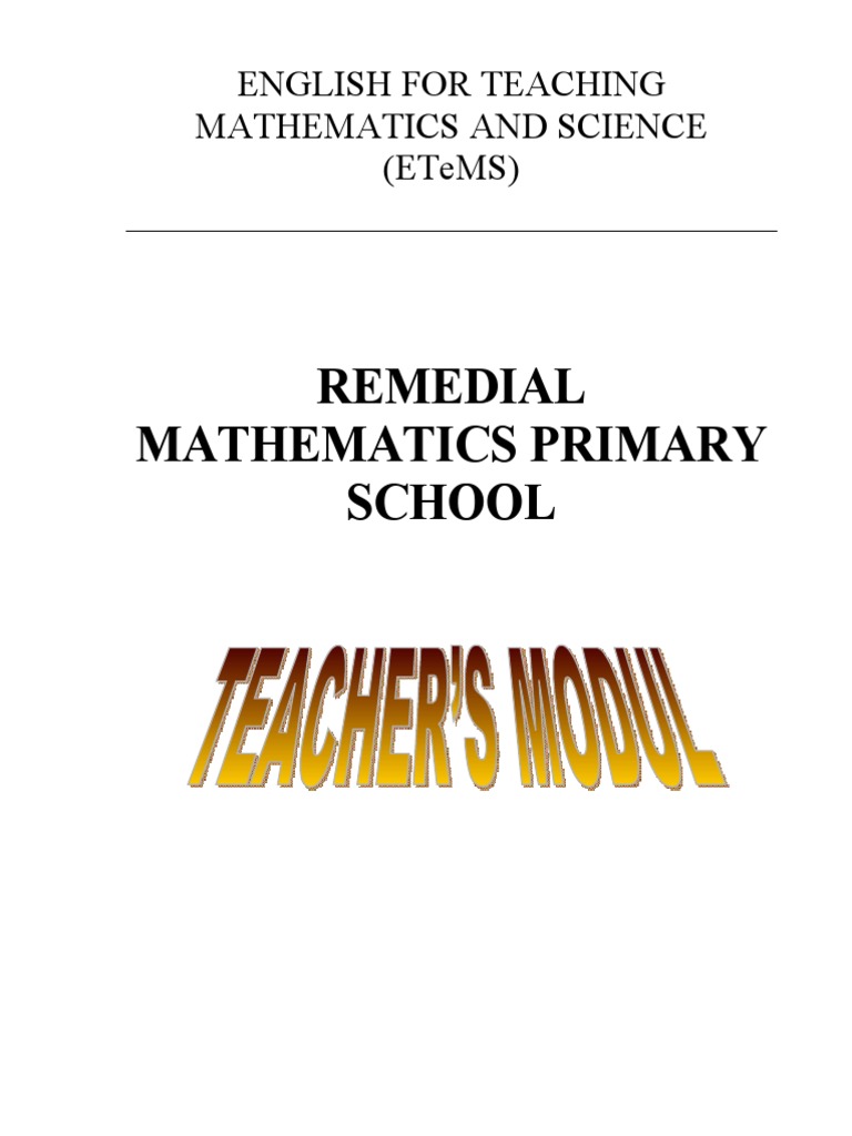English For Teaching Mathematics and Science | PDF
