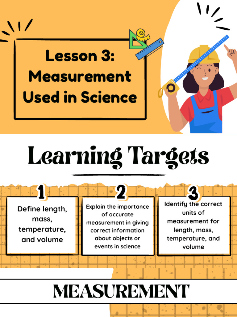 Lesson 3 - Measurement Used in Sciencce | PDF | Litre | Measurement