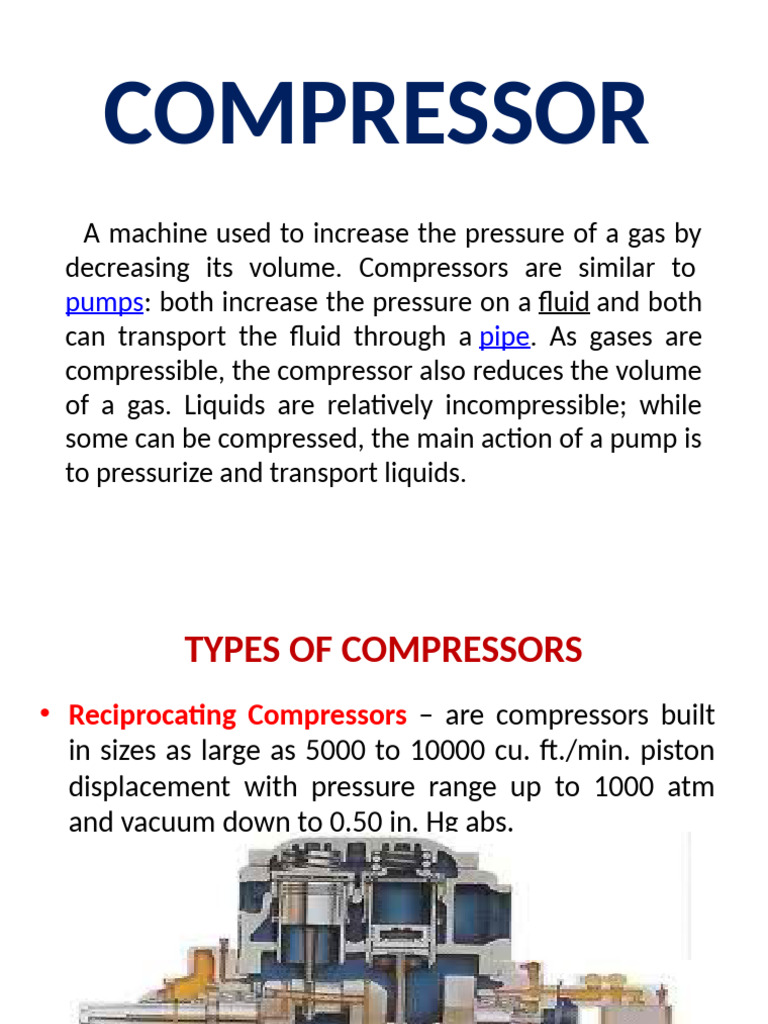 Compressors | PDF | Pump | Gas Technologies