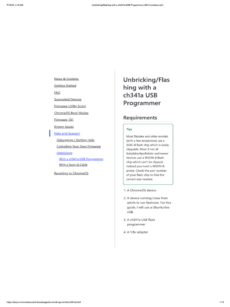 Ch341a USB Programmer | PDF