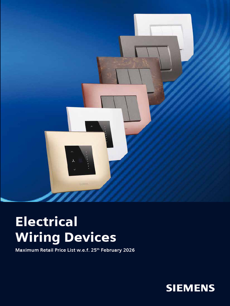 SINOVA Electrical Wiring Devices Price List Wef 25th February 2026 ...