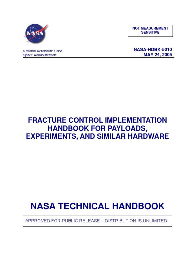 NASA - HDBK - 5010 - Fracture Control Implementation Handbook For ...
