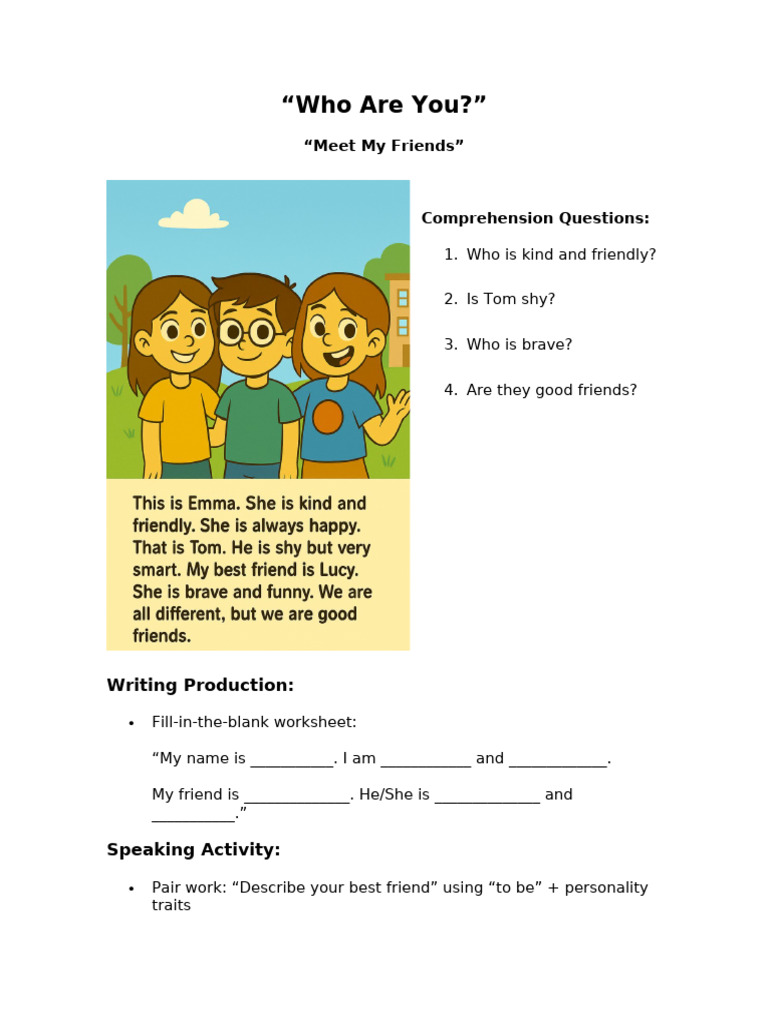 Meet My Friends | PDF