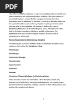 Safety Consequence Management Policy | PDF | Employment | Policy