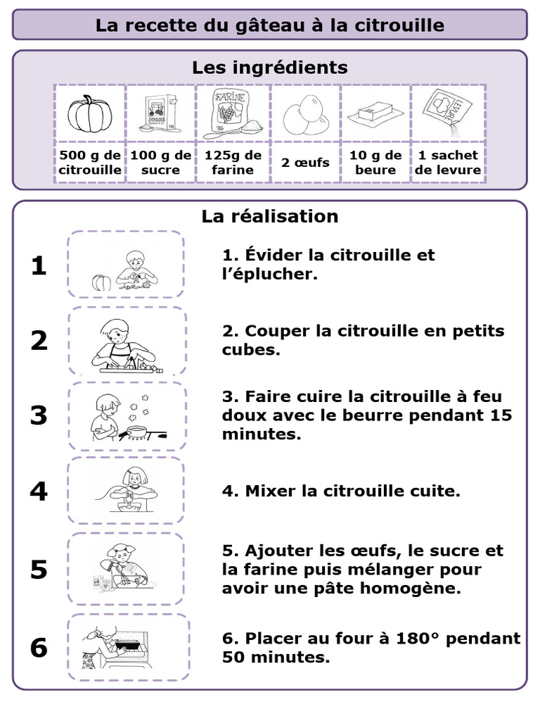 Recette Gateau Citrouille | PDF | Cuisine européenne | Cuisine de l'ouest