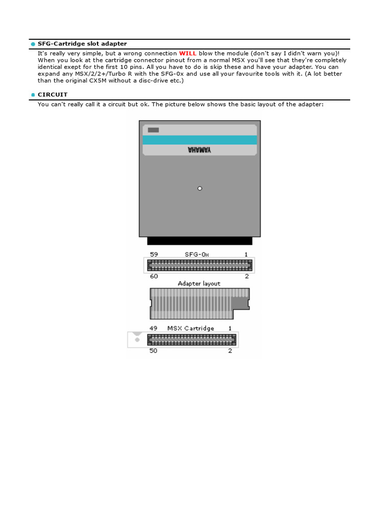 FM Unit Cartridge Adapter | PDF